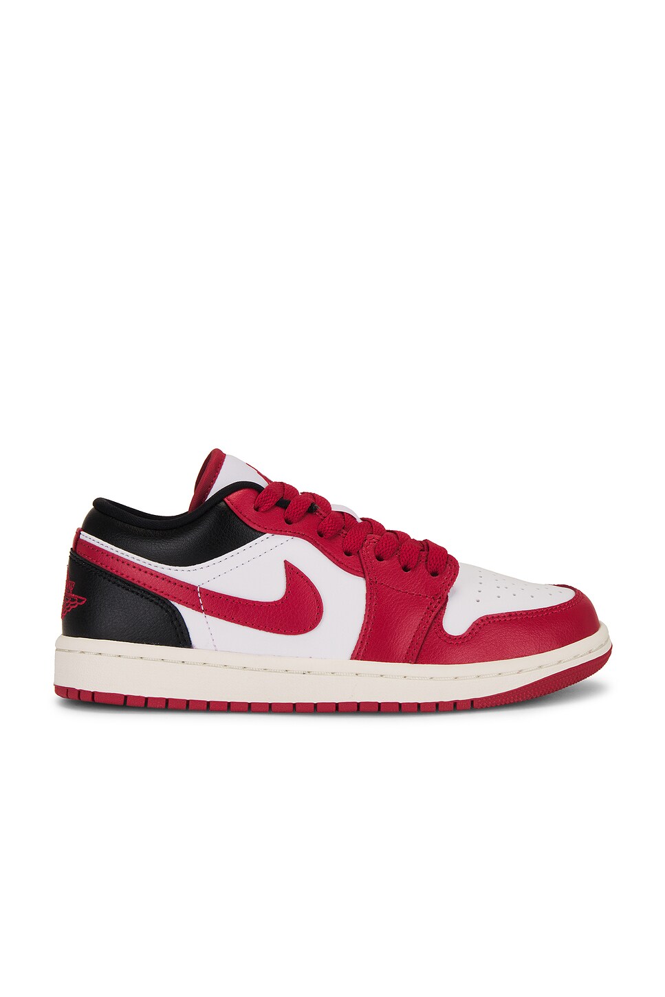 Jordan Air Jordan 1 Low Sneaker in White, Gym Red, Black, & Sail | REVOLVE