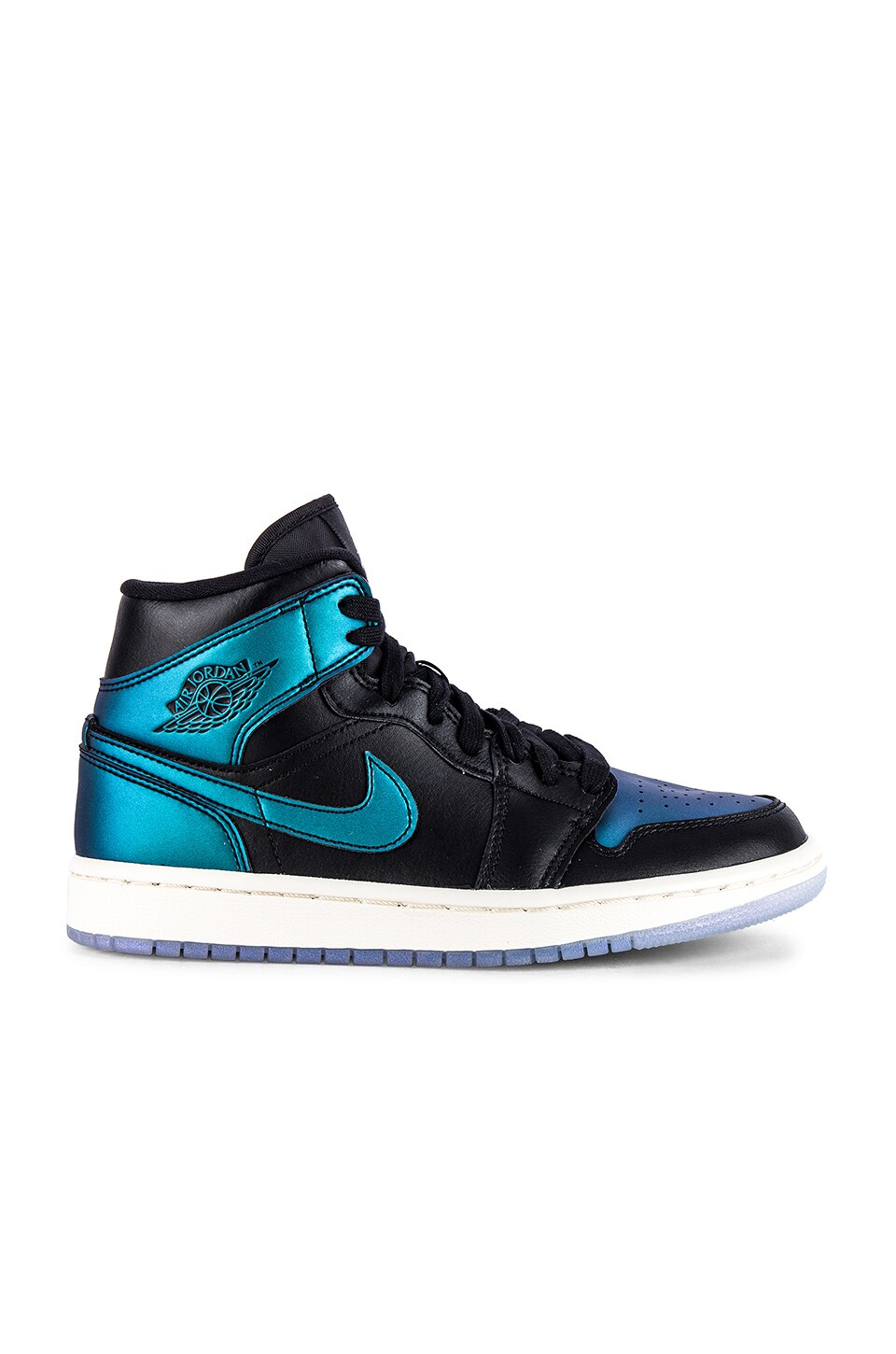 Jordan AJ 1 Mid Sneaker in Black & Multicolor | REVOLVE