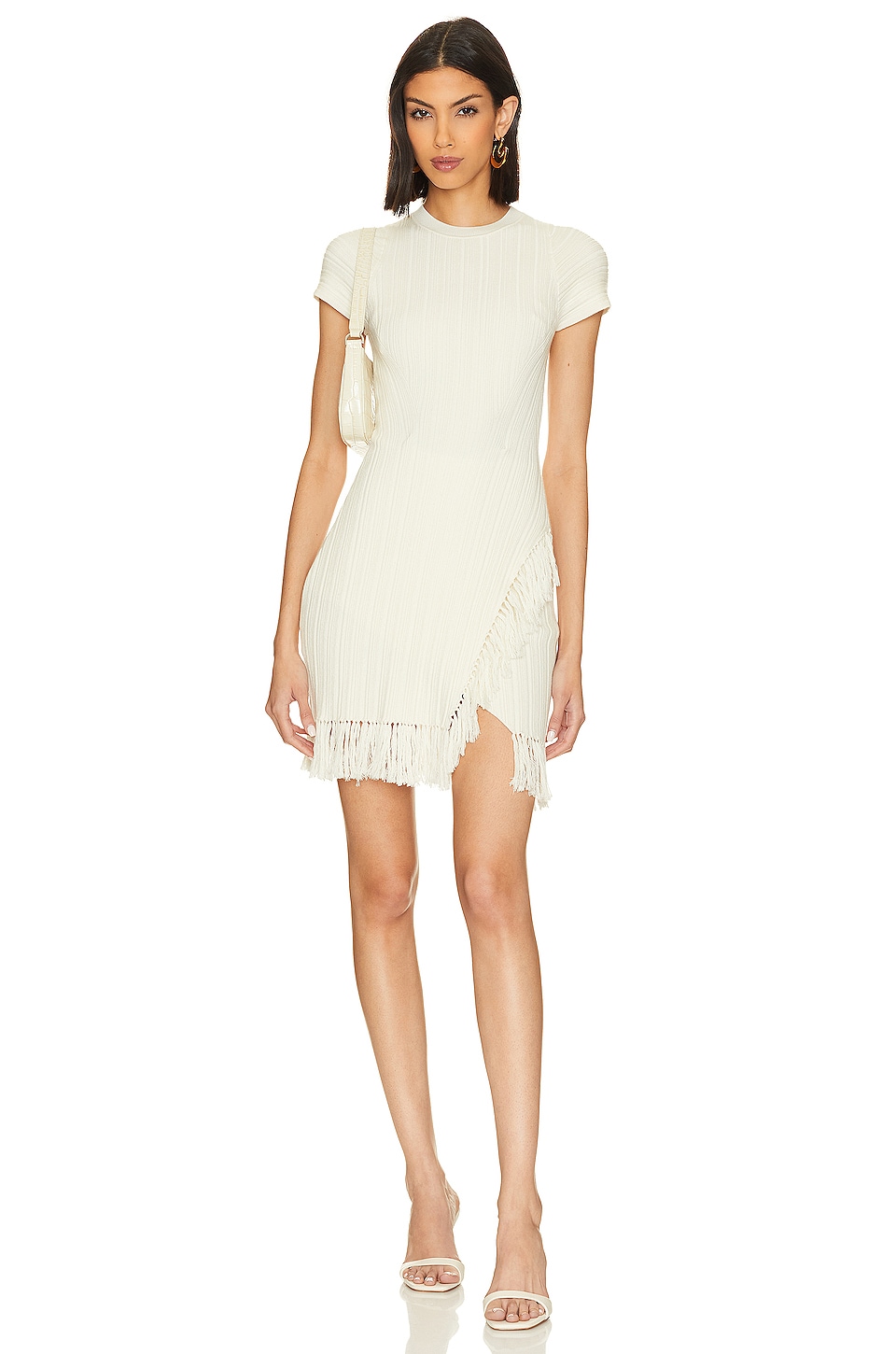 SIMKHAI Demitria Mini Dress in Natural White | REVOLVE