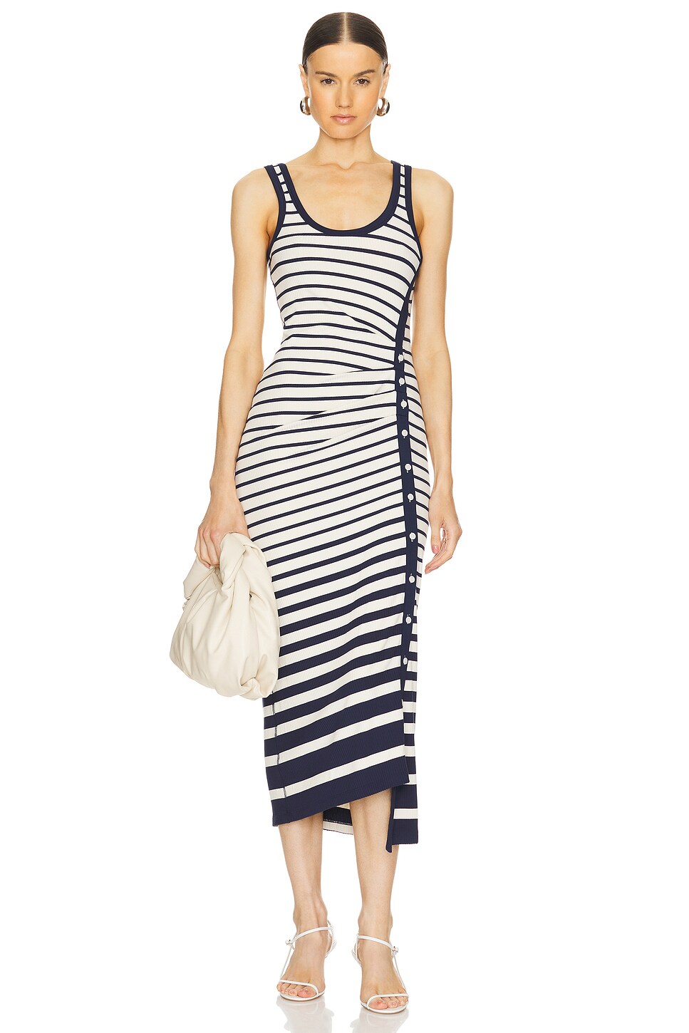 SIMKHAI Trudy Tank Midi Dress in Midnight Stripe | REVOLVE