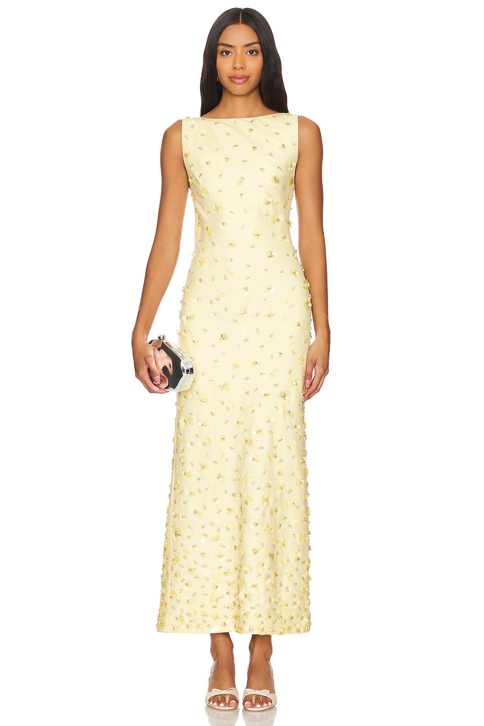 SIMKHAI Claudia Dress in Butter | REVOLVE