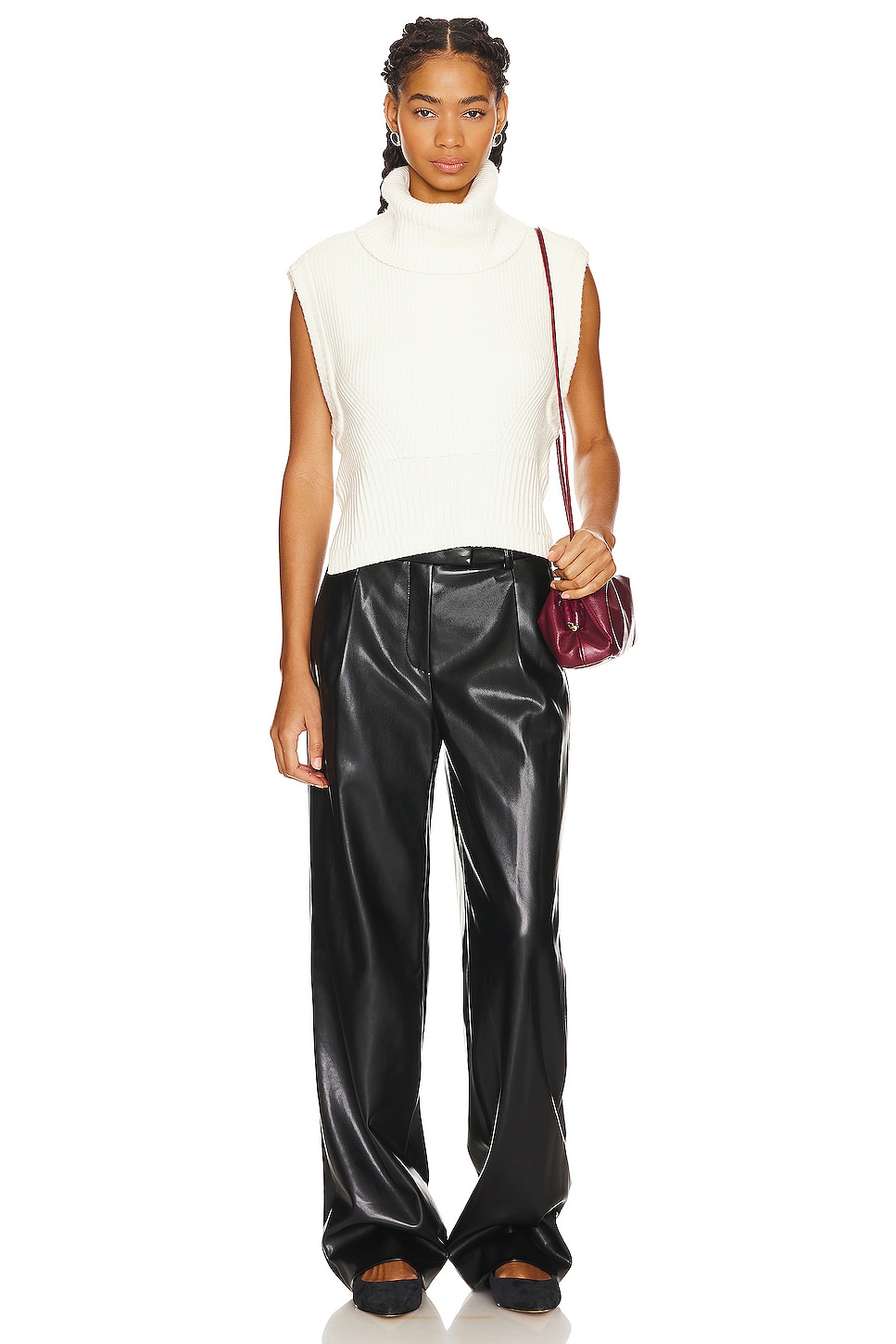 SIMKHAI Maple Sweater Top in Ivory | REVOLVE