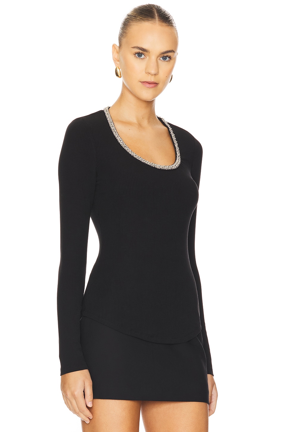 SIMKHAI Janay Top in Black | REVOLVE