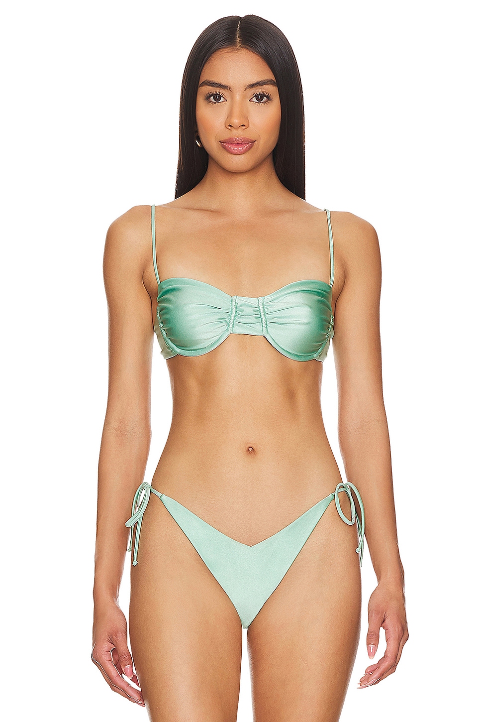 JADE SWIM Mia Top in Seafoam Sheen | REVOLVE