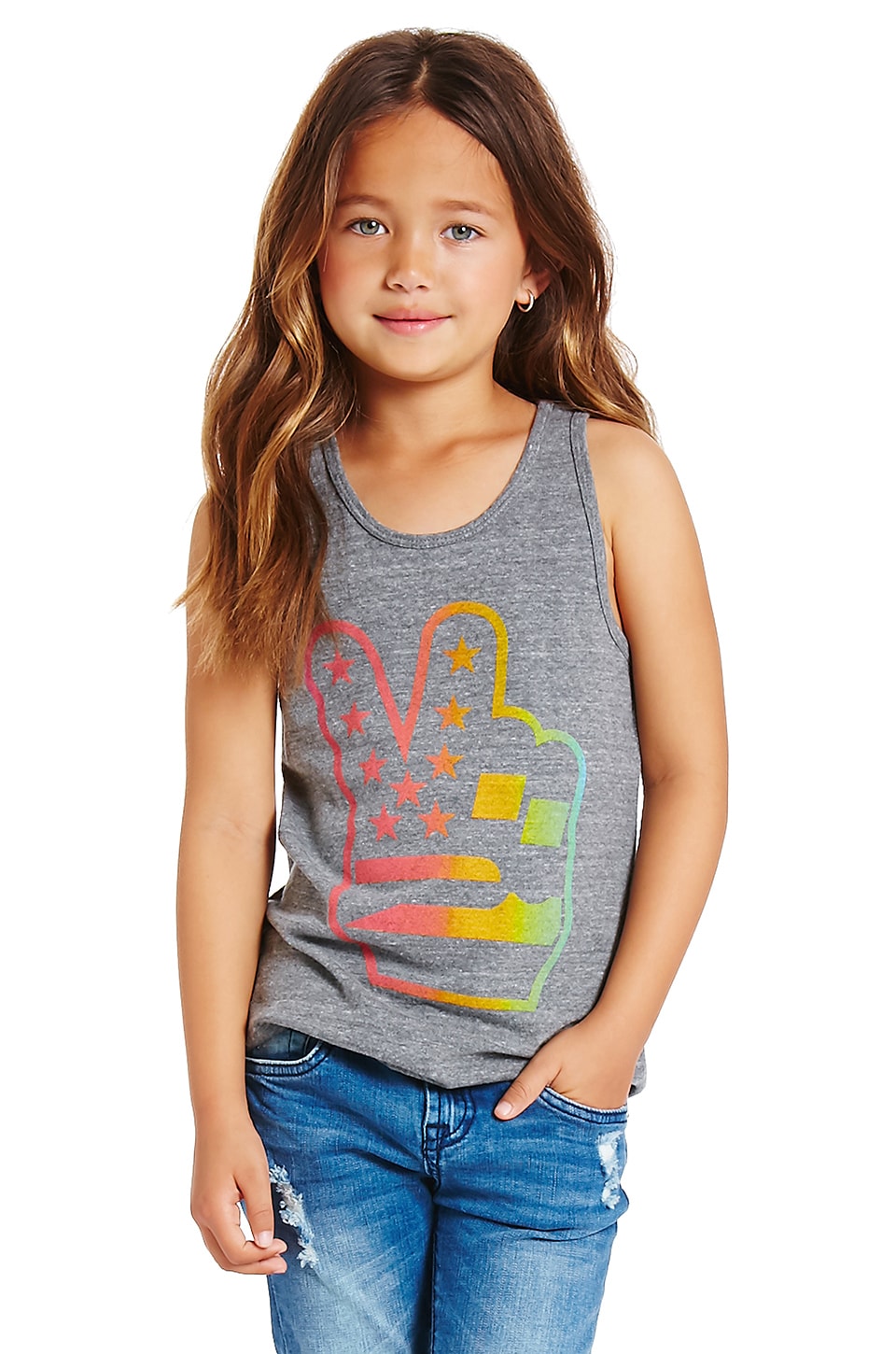 Junk Food Peace Tank in Steel | REVOLVE