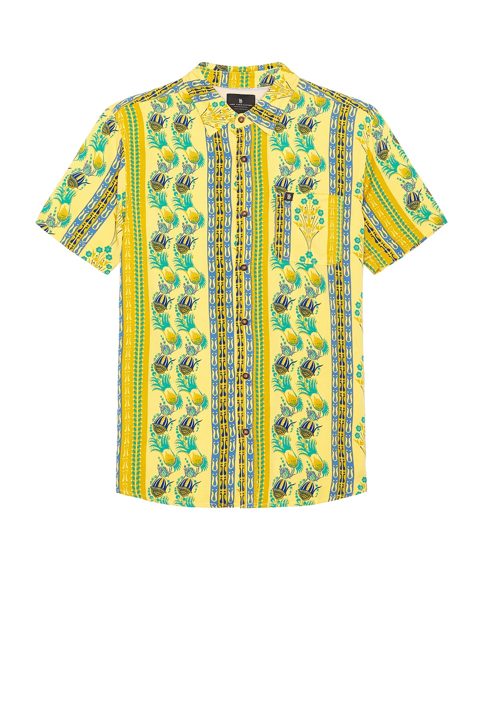 Junk Food Felix Short Sleeve Shirt in Misted Yellow | REVOLVE