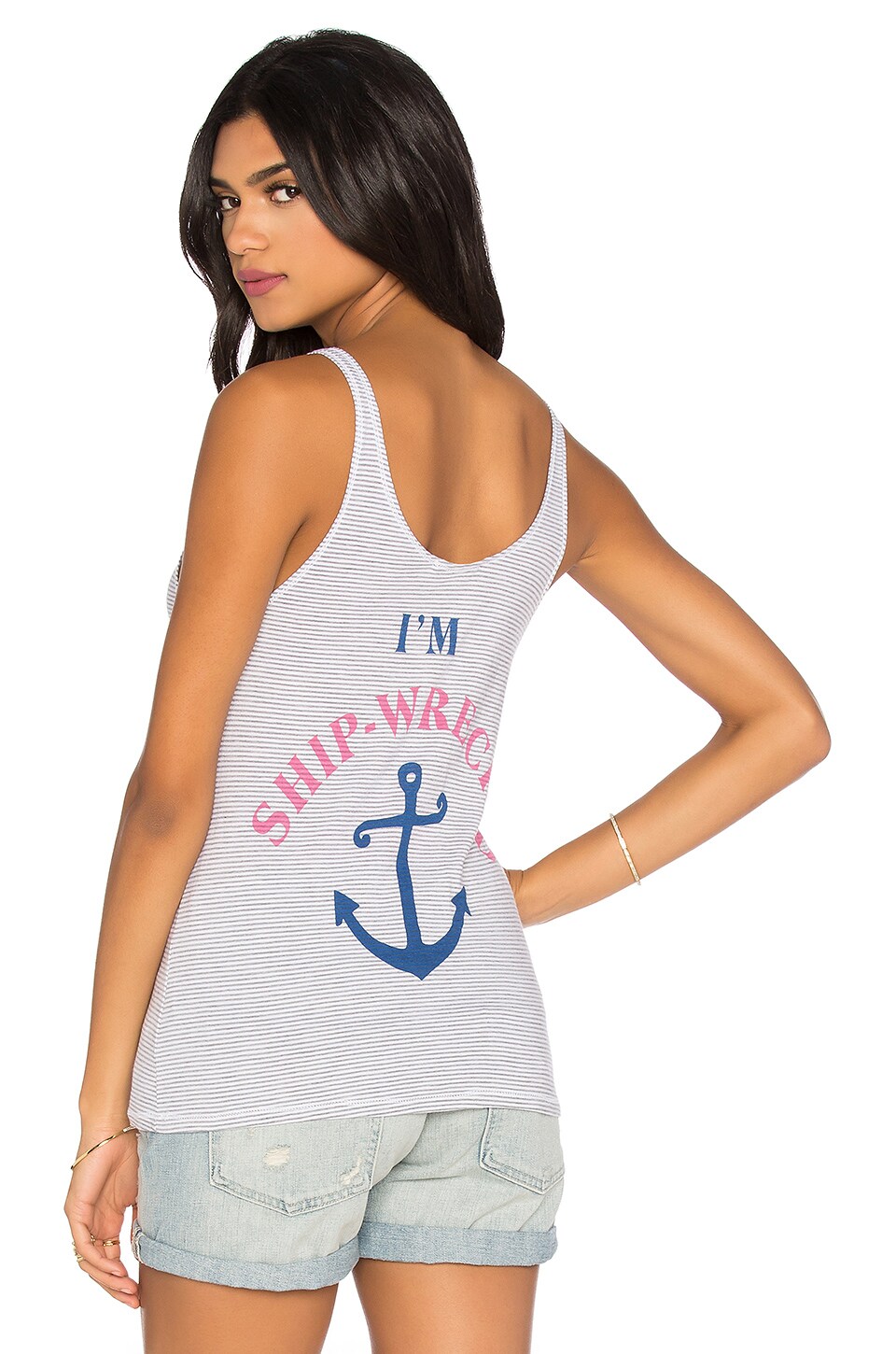 Junk Food I'm Not Hungover Tank in White & Grey | REVOLVE