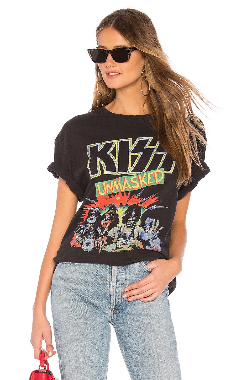 Junk Food Kiss Unmasked Tee in Black | REVOLVE