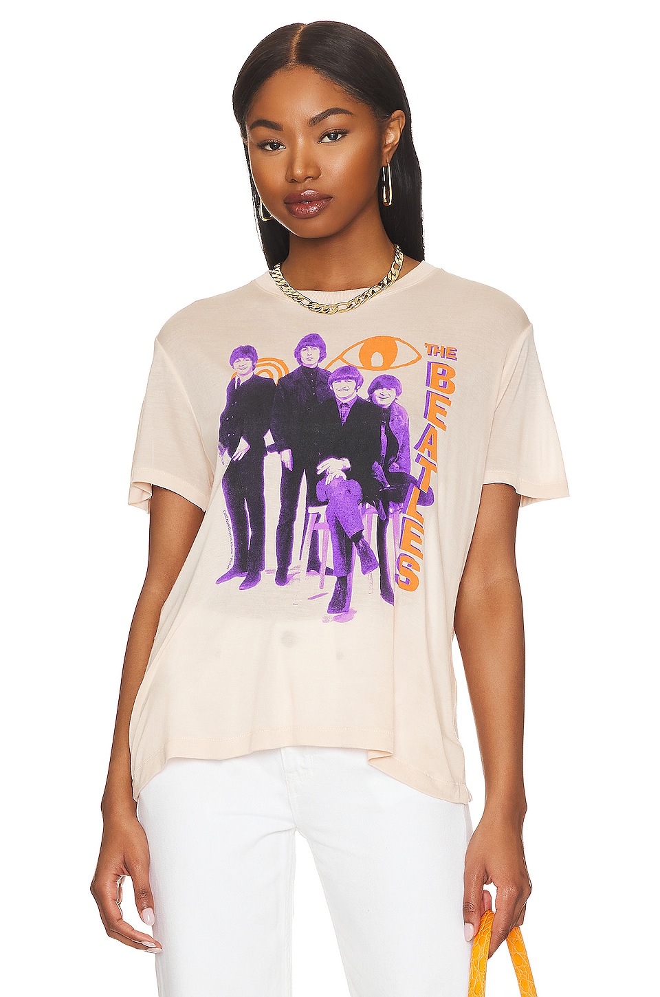 Junk Food Beatles Group Tee in Bare | REVOLVE