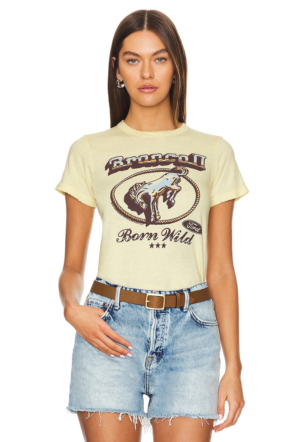 Junk Food Bronco Born Wild Tee in LYW | REVOLVE