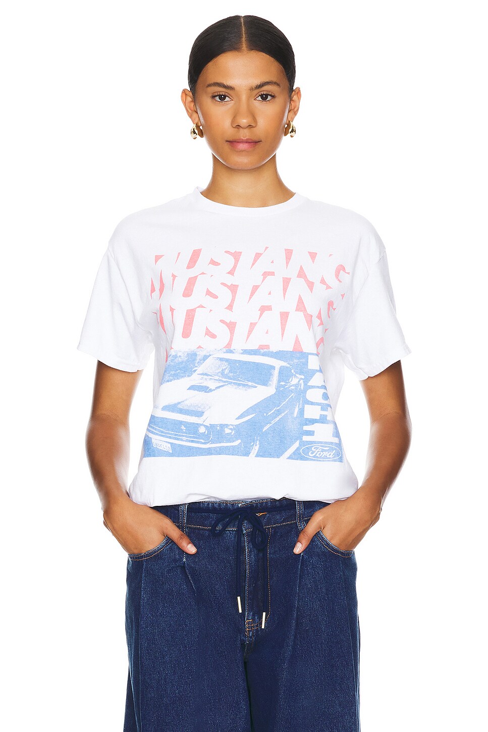 Junk Food Mustang Mach 1 Tee in White | REVOLVE