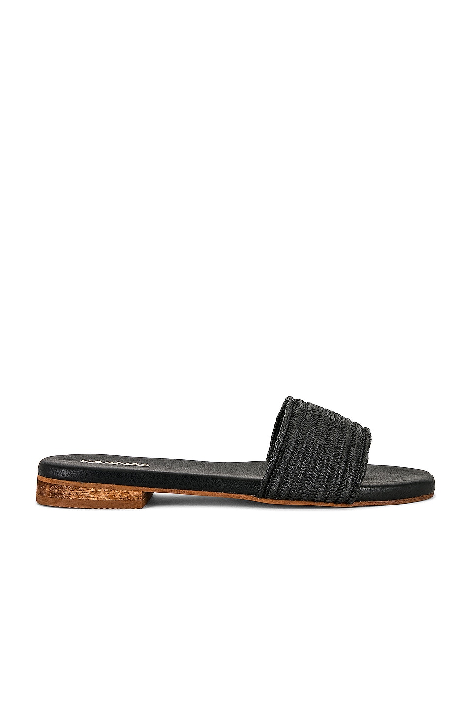 Kaanas Bimini Elastic Braid Slide in Black | REVOLVE