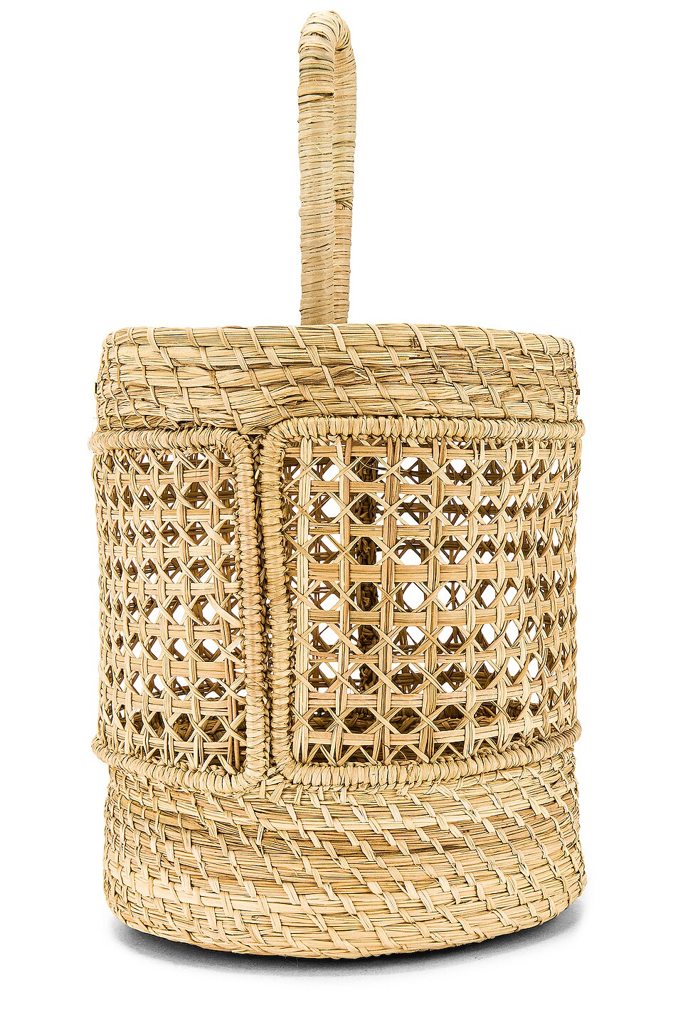 KASA by Kaanas Catalpa Handwoven Wicker Spoon Holder in Natural | REVOLVE