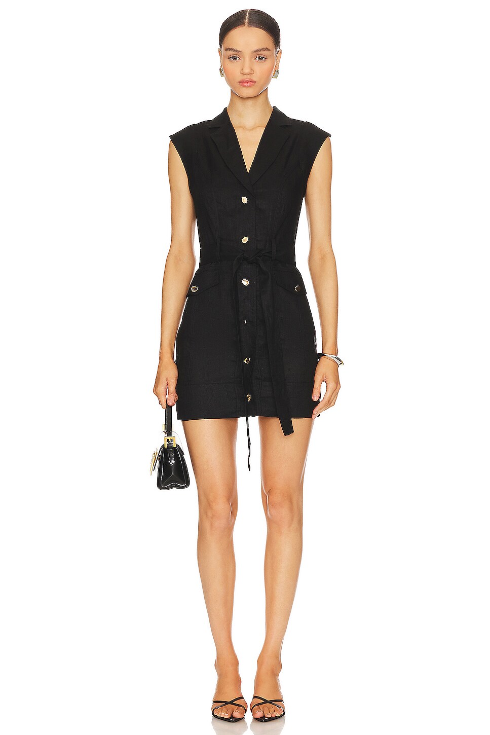 Karina Grimaldi Shanetta Dress in Black | REVOLVE