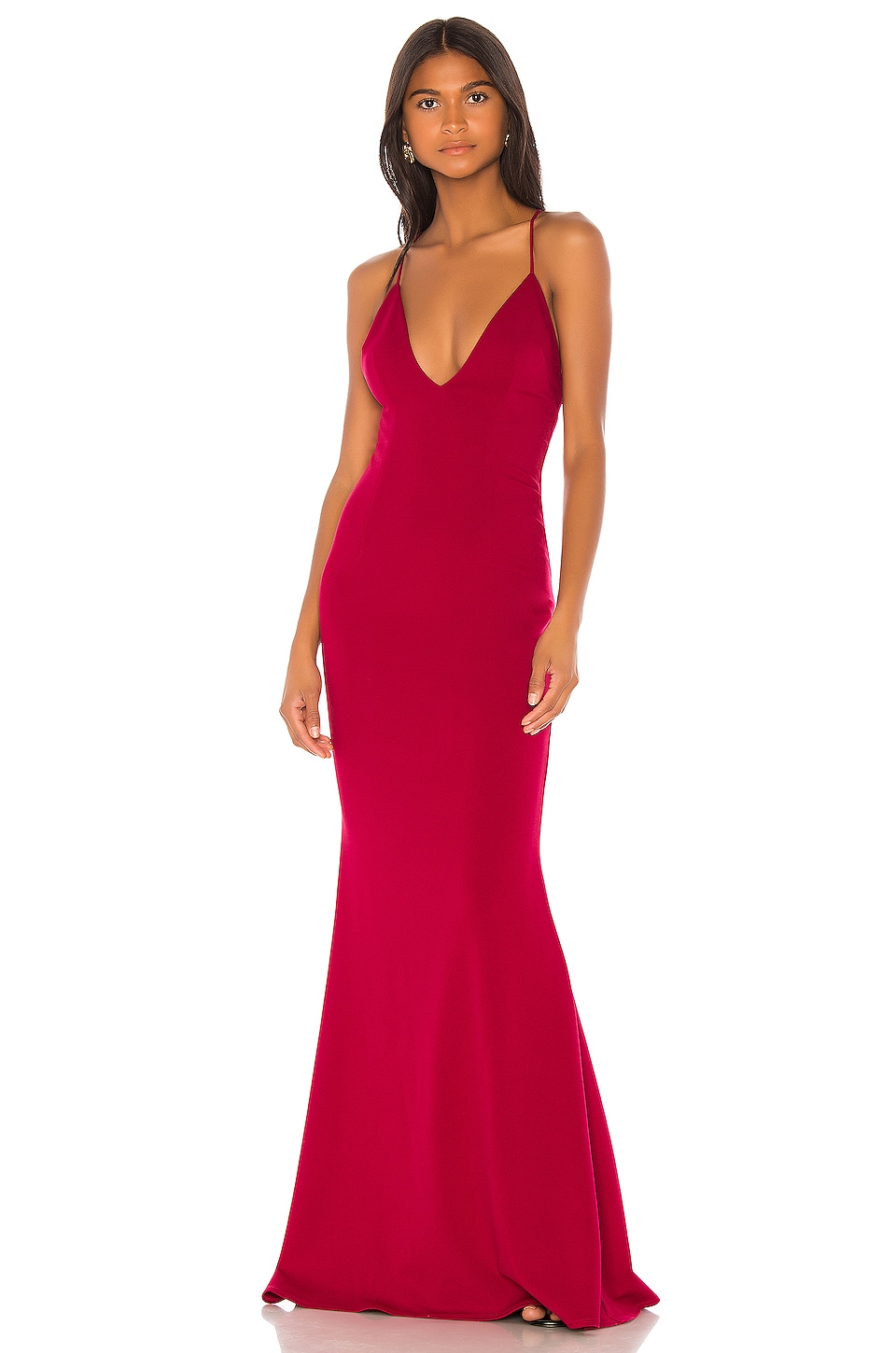 Katie May Stamina Gown in Ruby | REVOLVE