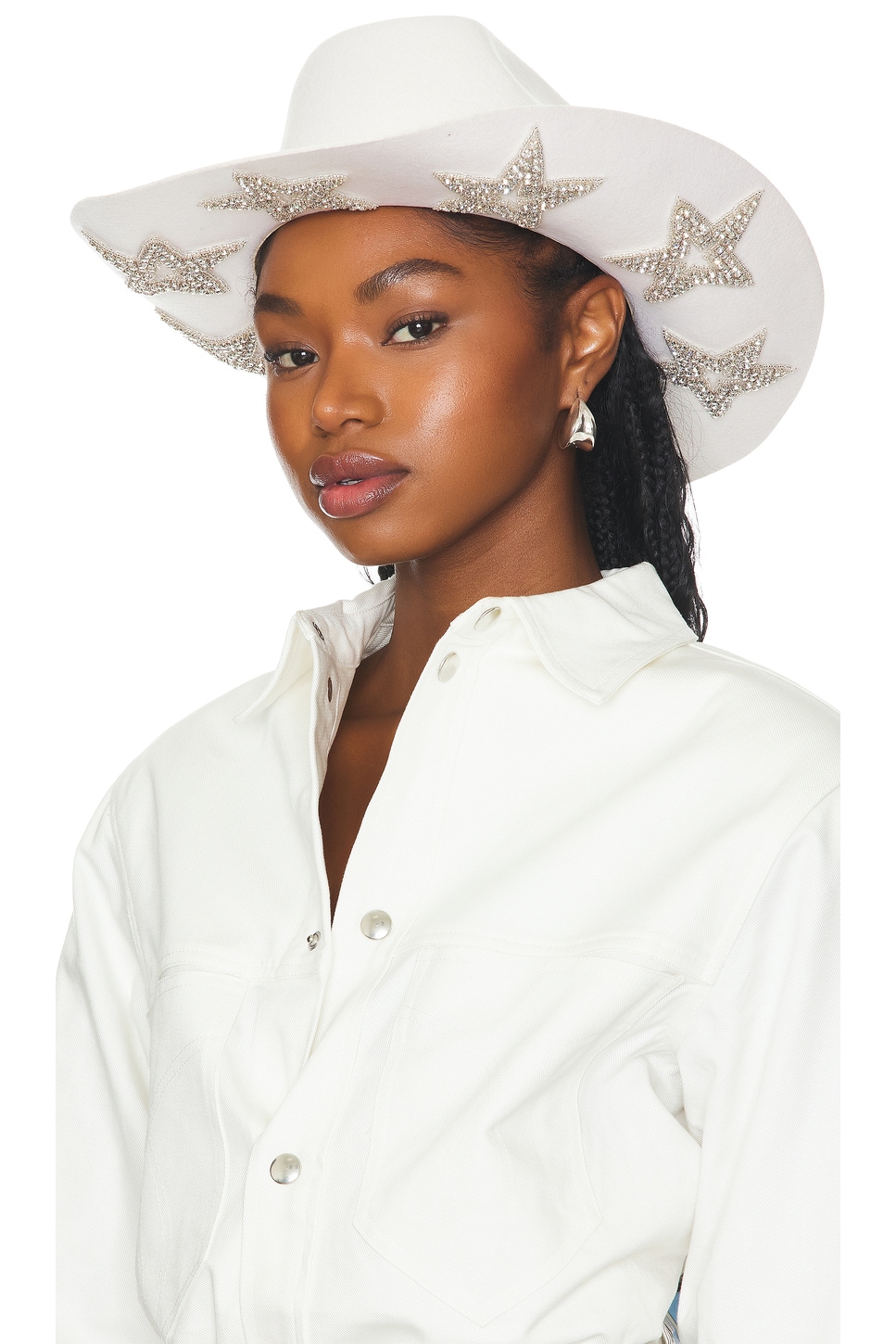 Kelsey Randall x REVOLVE Stars Hat in Ivory | REVOLVE
