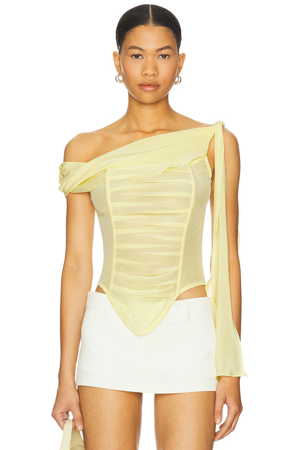 Kim Shui Chiffon Top in Pastel Yellow | REVOLVE