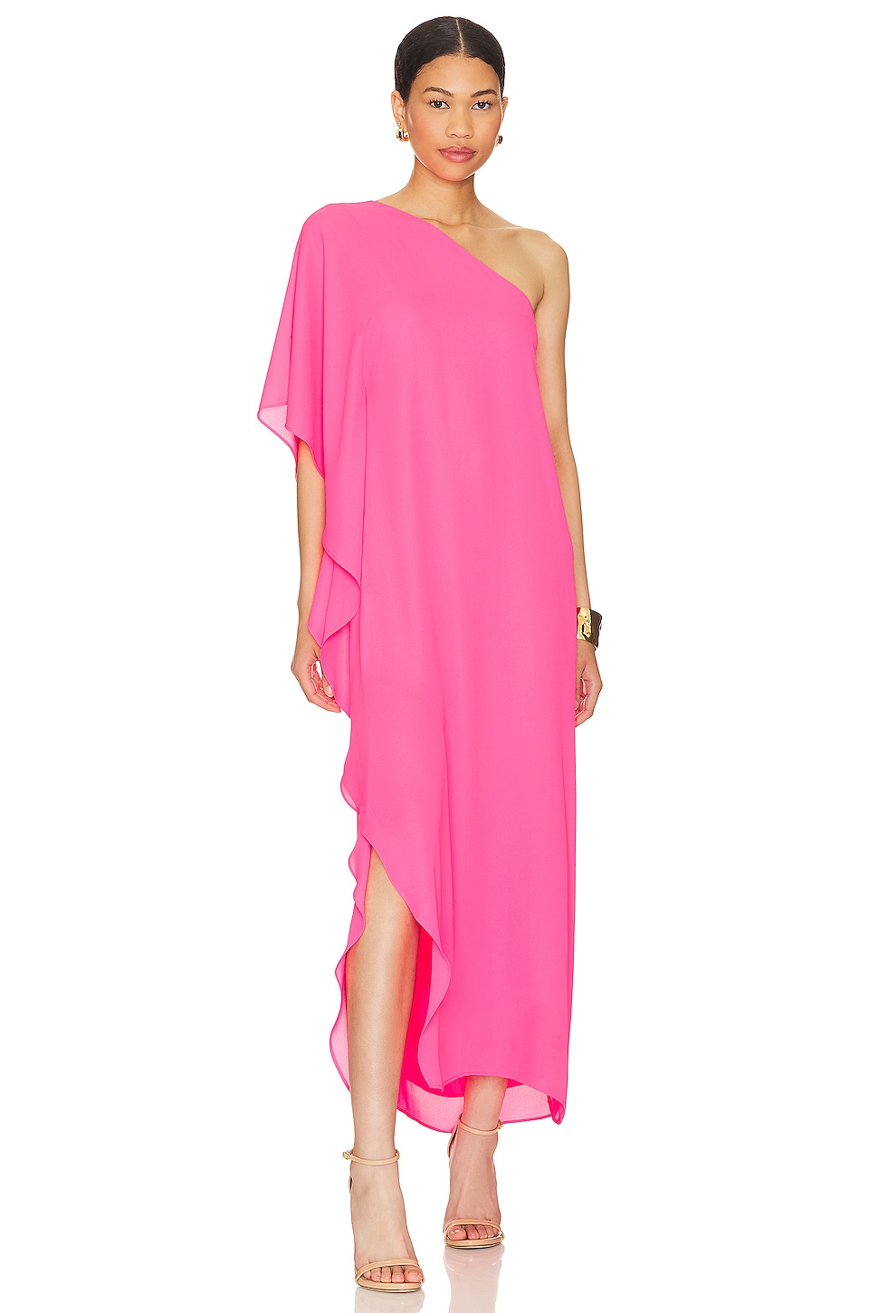 krisa Draped One Shoulder Maxi Dress in Ultra | REVOLVE