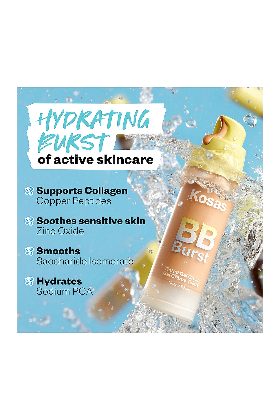 Kosas BB Burst Tinted Gel Cream in Light Medium Neutral 21 | REVOLVE