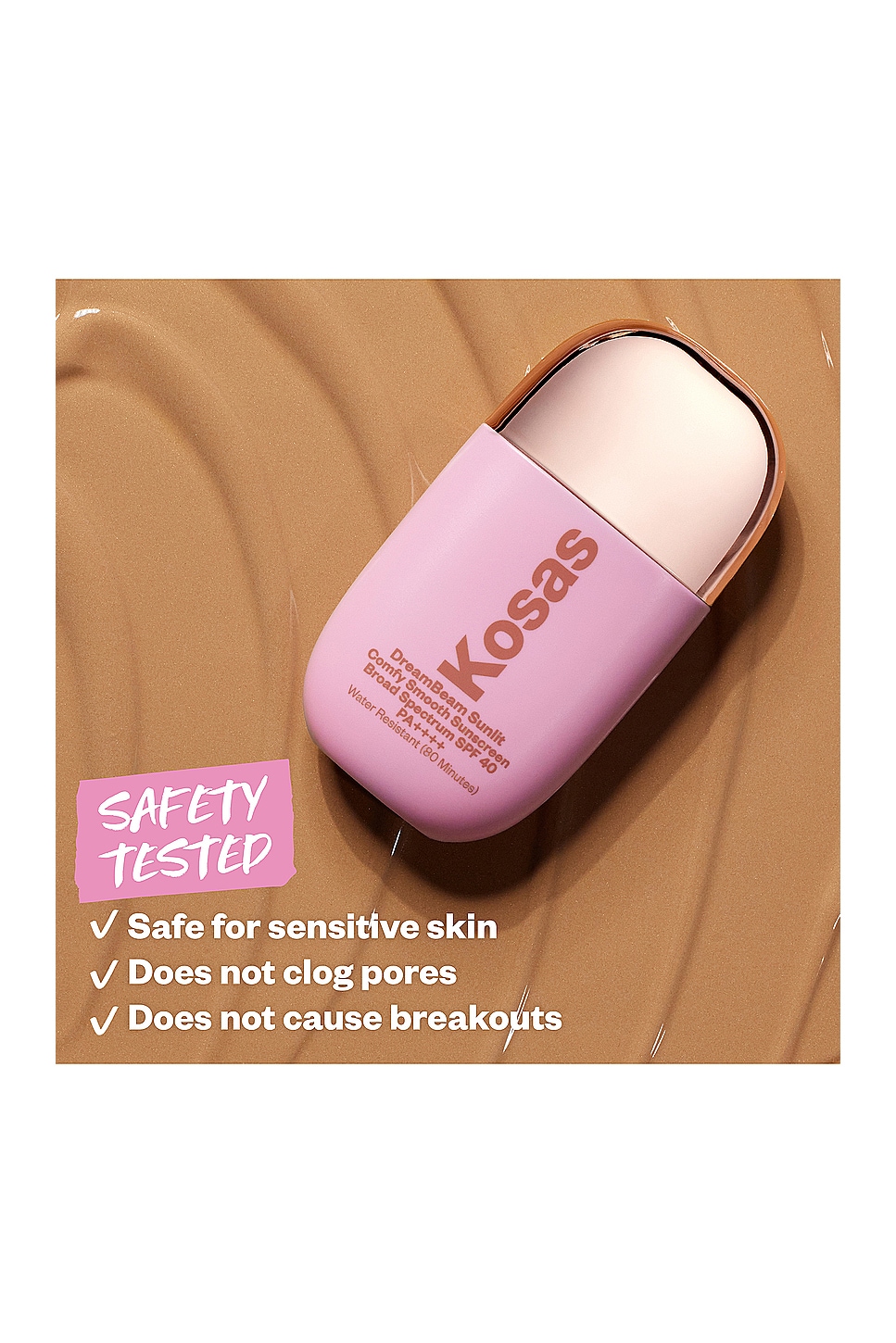 Kosas Dreambeam Comfy Smooth Sunscreen Broad Spectrum SPF 40 in Sunlit ...