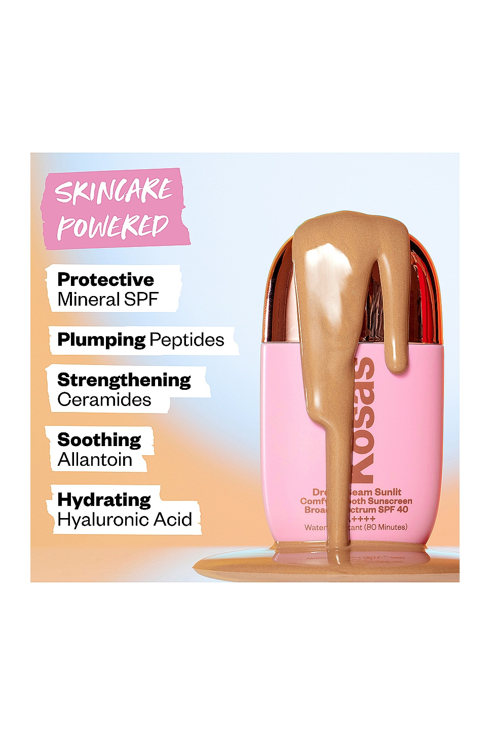 Kosas Dreambeam Comfy Smooth Sunscreen Broad Spectrum SPF 40 in Sunlit ...