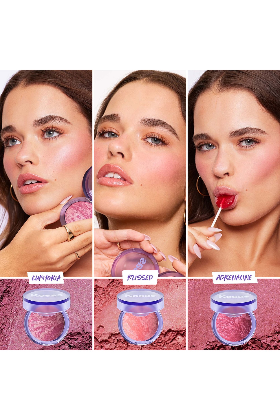 Kosas Blush Is Life Baked Dimensional + Brightening Blush in Euphoria ...