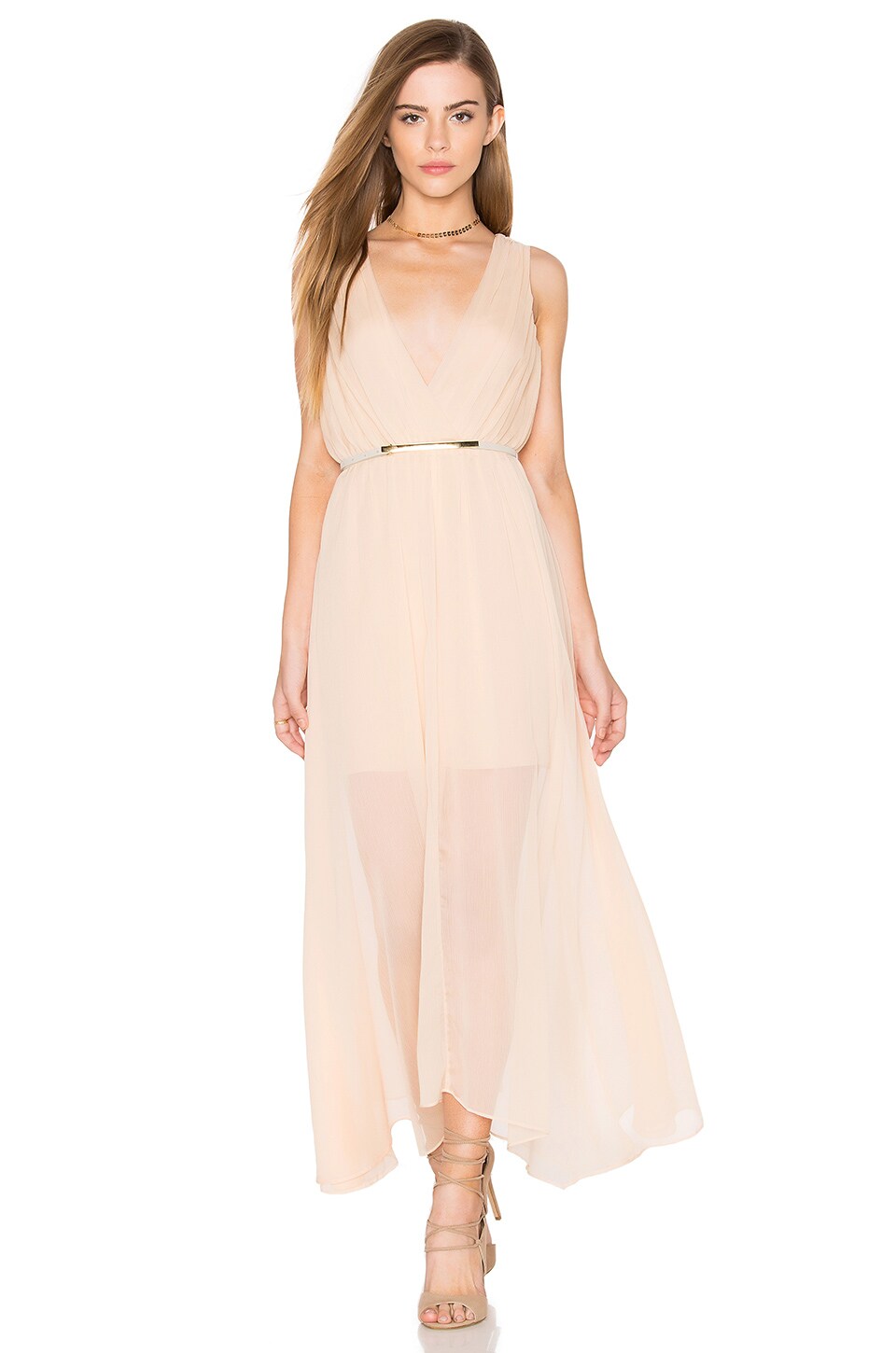 keepsake All Rise Maxi Dress in Biscuit | REVOLVE
