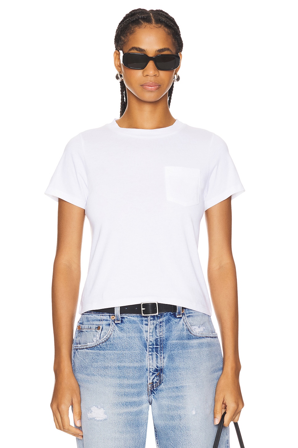 Kule The Wynn Baby Tee in White | REVOLVE