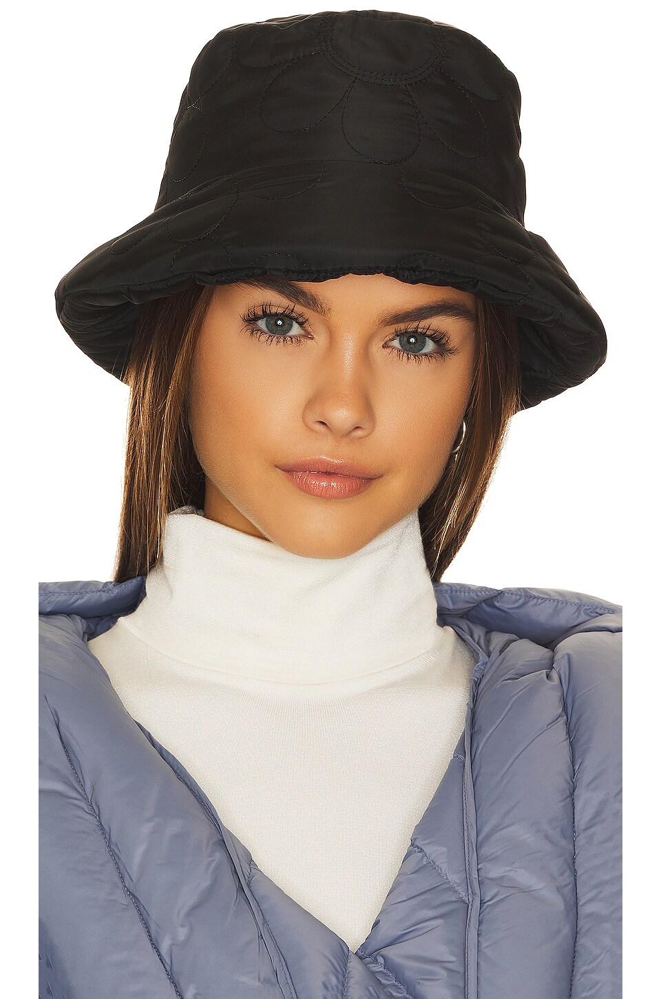 Lack of Color Puffer Bucket Hat in Black | REVOLVE