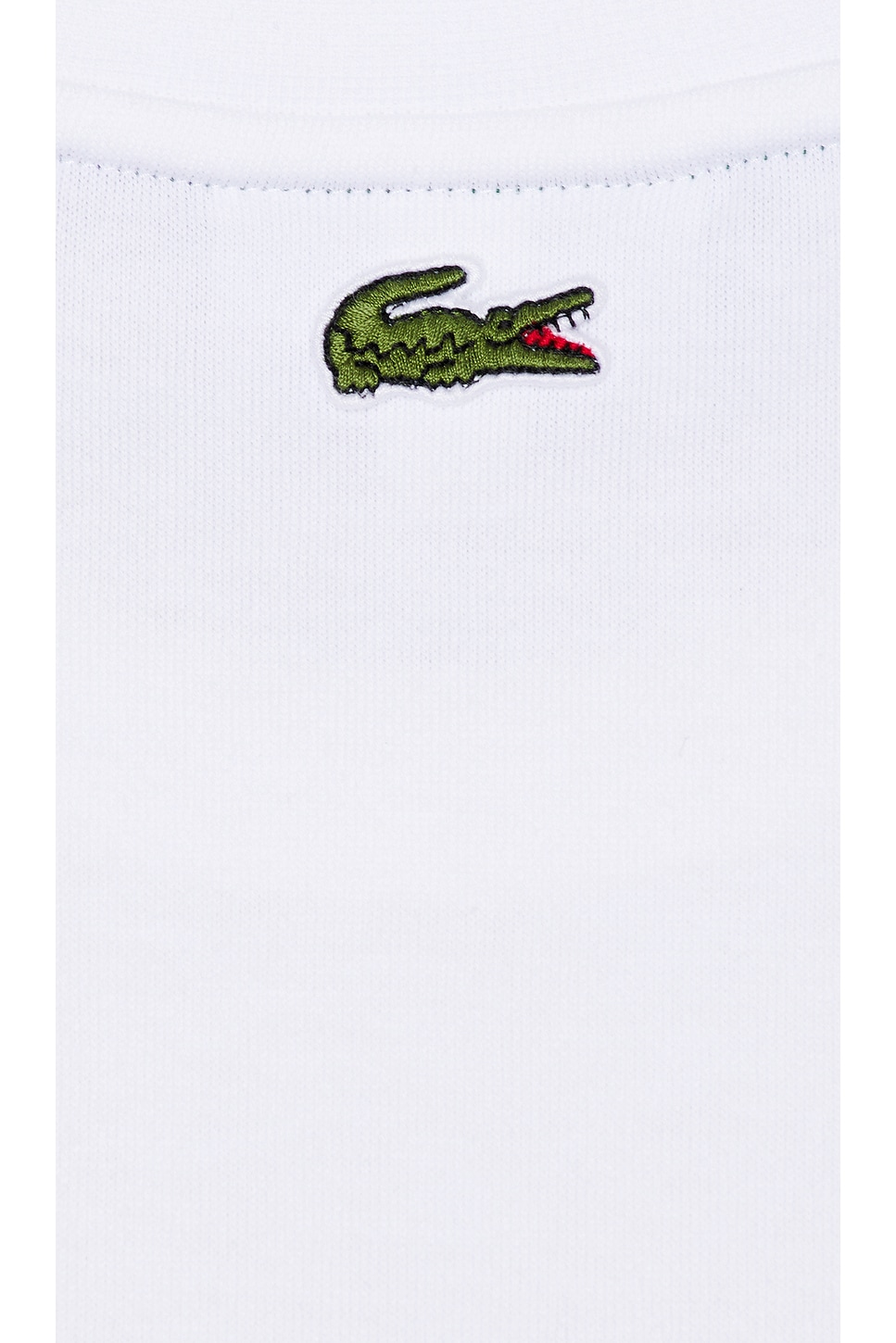 Lacoste Large Croc Loose Fit Tee in Blanc | REVOLVE