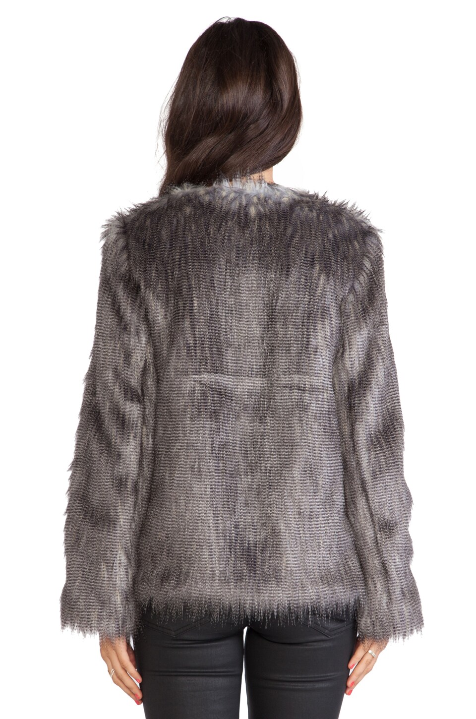 Ladakh Flecked Faux Fur Coat in Snowfox | REVOLVE