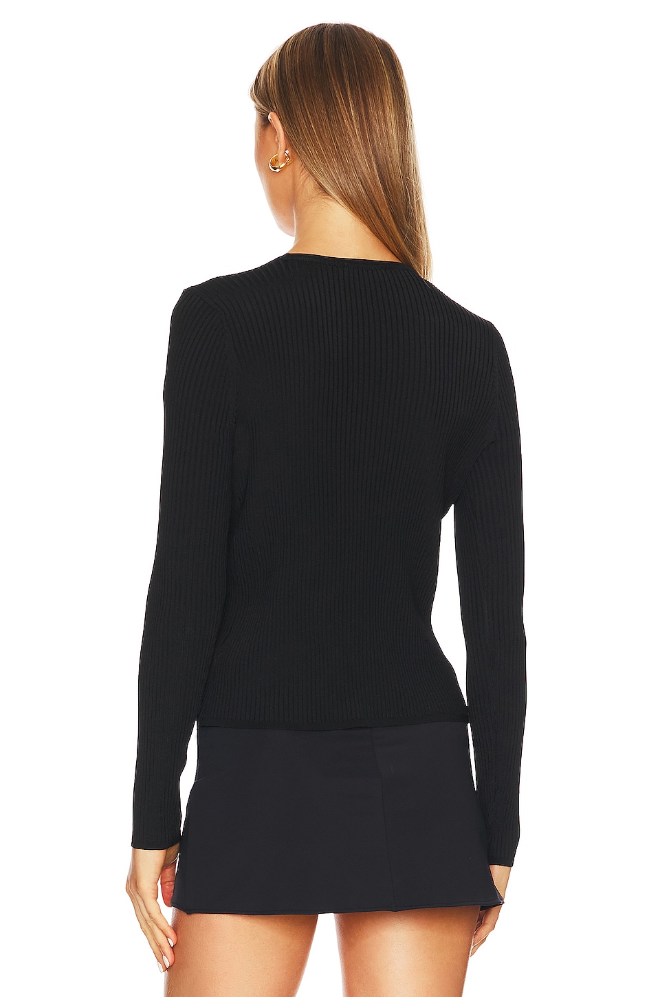 L'AGENCE Juno Sweater in Black | REVOLVE