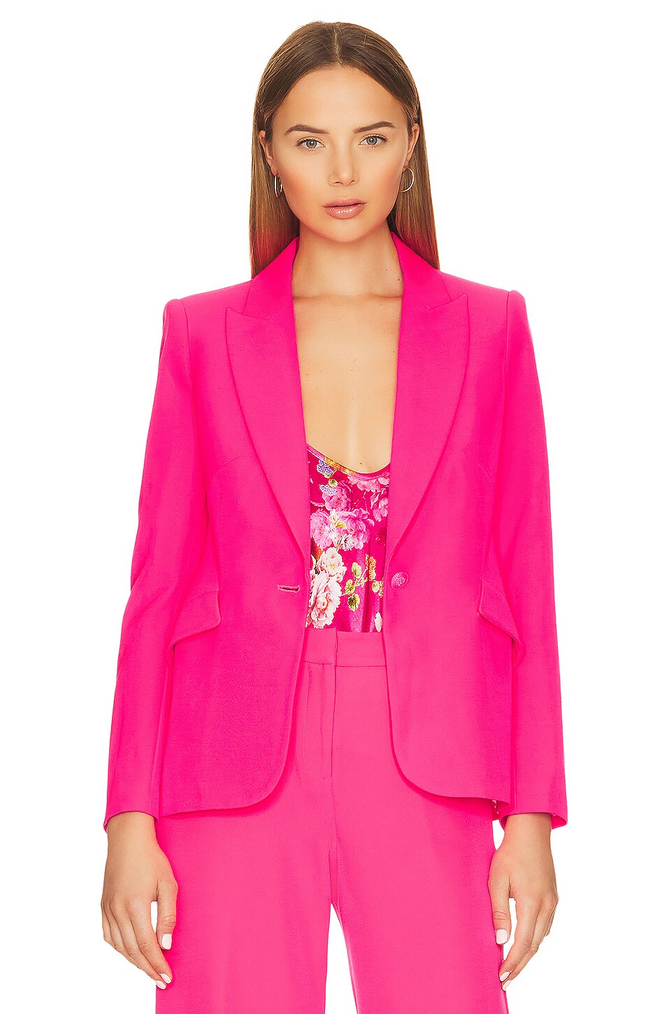 L'AGENCE Chamberlain Blazer in Pink Glo | REVOLVE