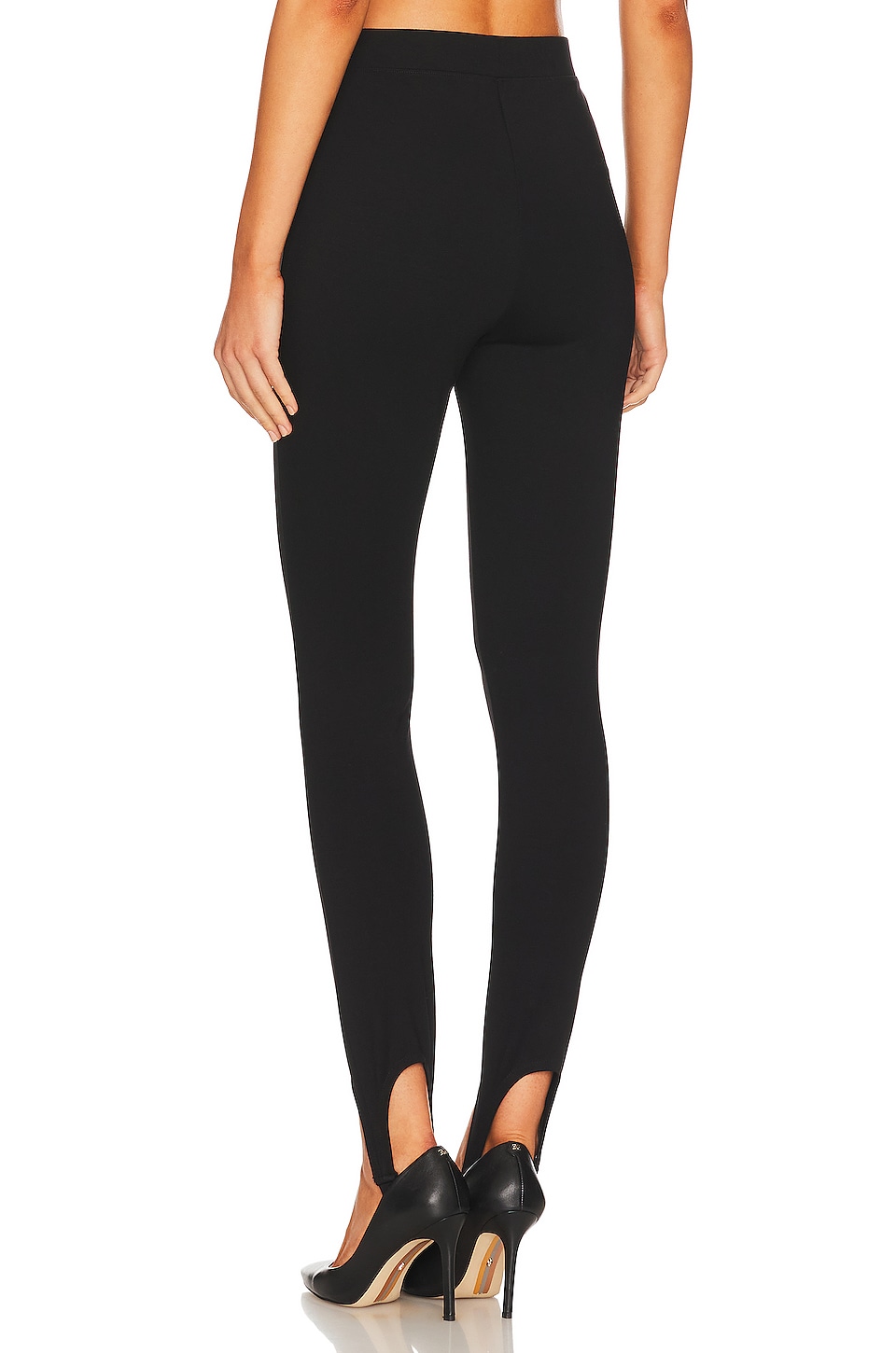 L'AGENCE Sinclair High Rise Stirrup Leg in Black | REVOLVE
