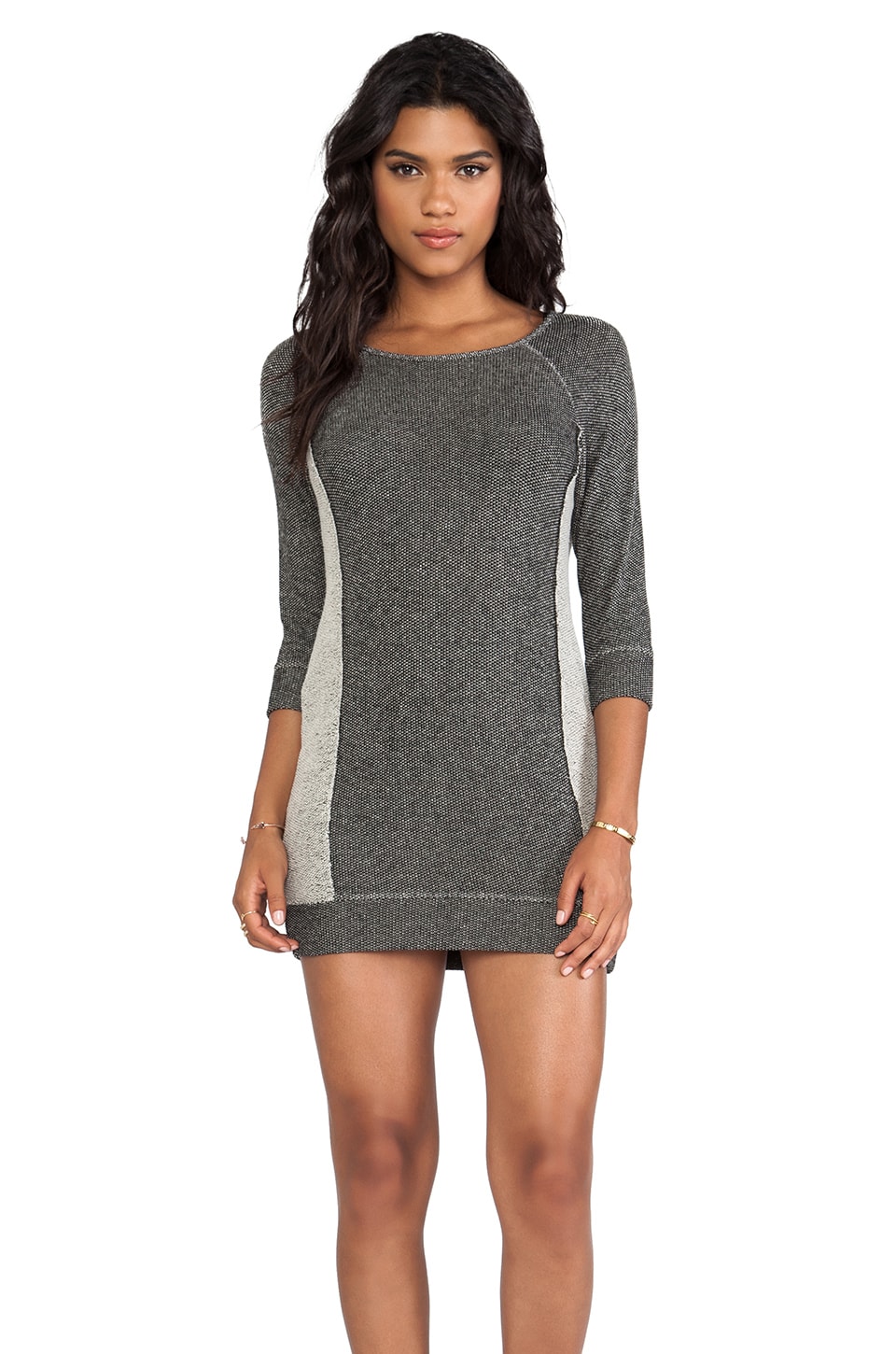 LA Made Two Tone Dress in Black | REVOLVE