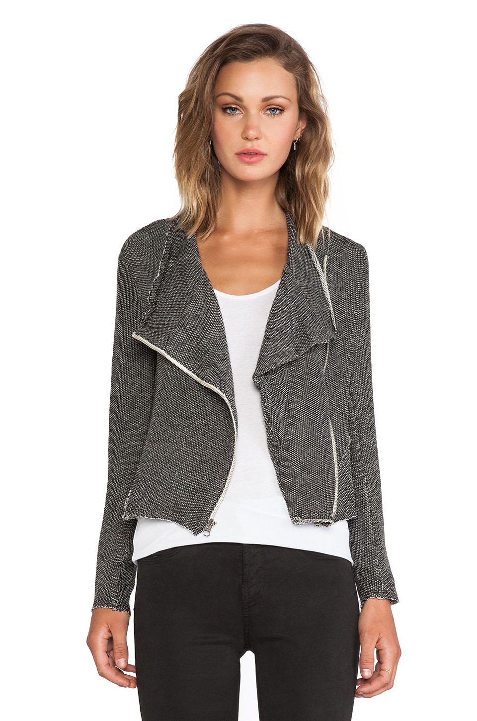 LA Made London Zip Jacket in Black | REVOLVE