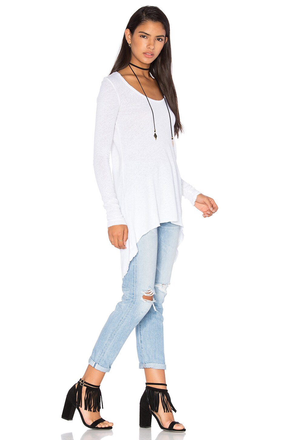 LA Made Sharon Tee in White | REVOLVE