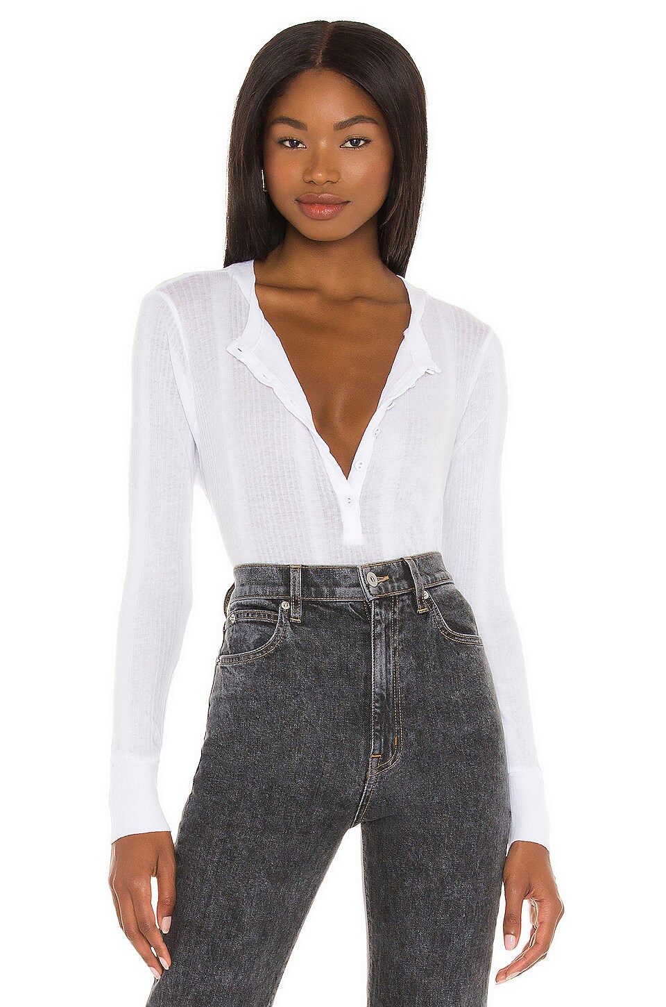 LA Made Ava Henley Top in White | REVOLVE
