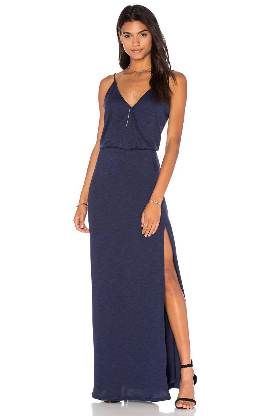 Lanston Back Bar Slit Maxi Dress in Mystic | REVOLVE
