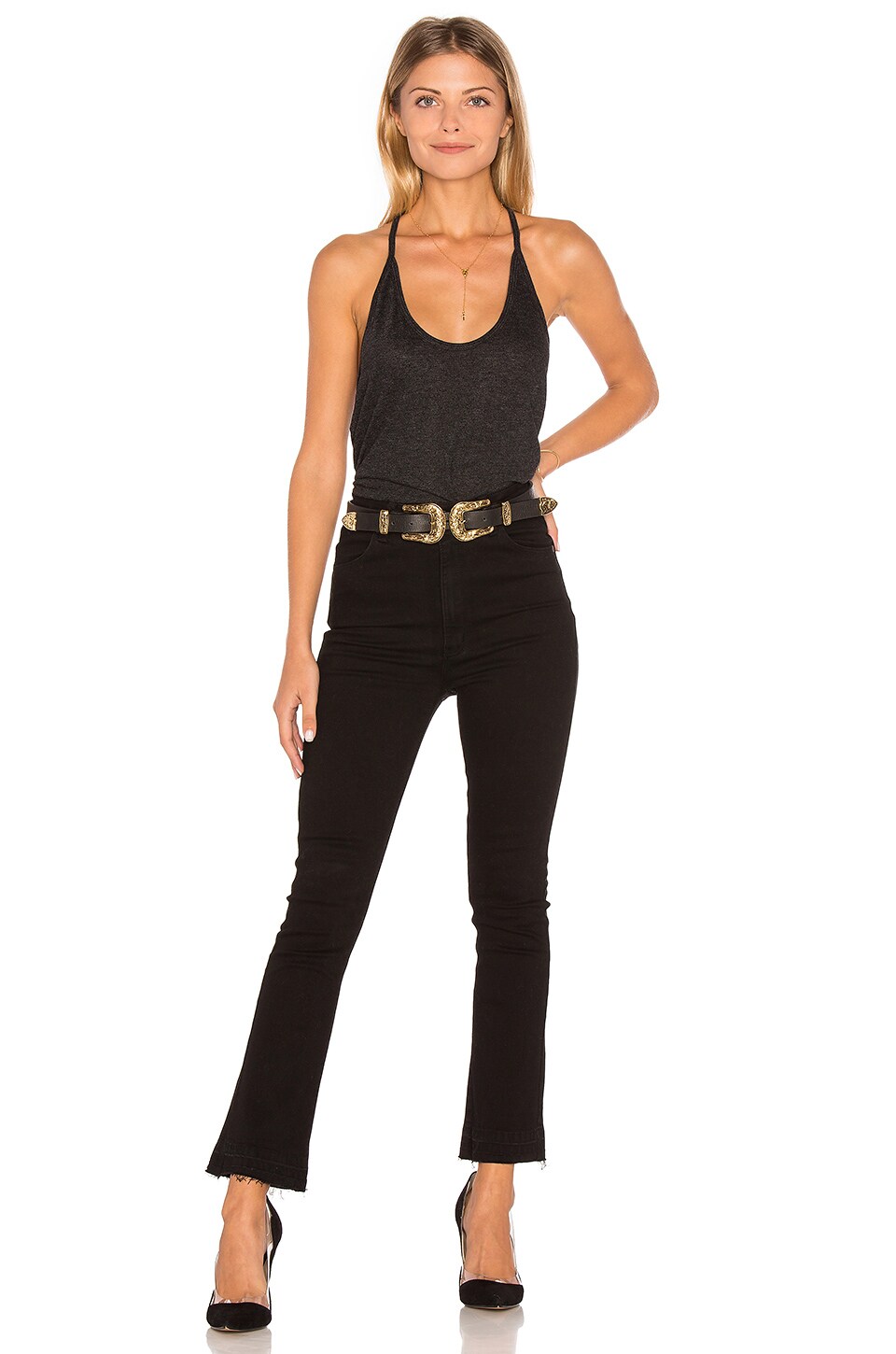 Lanston Racerback Cami in Black | REVOLVE