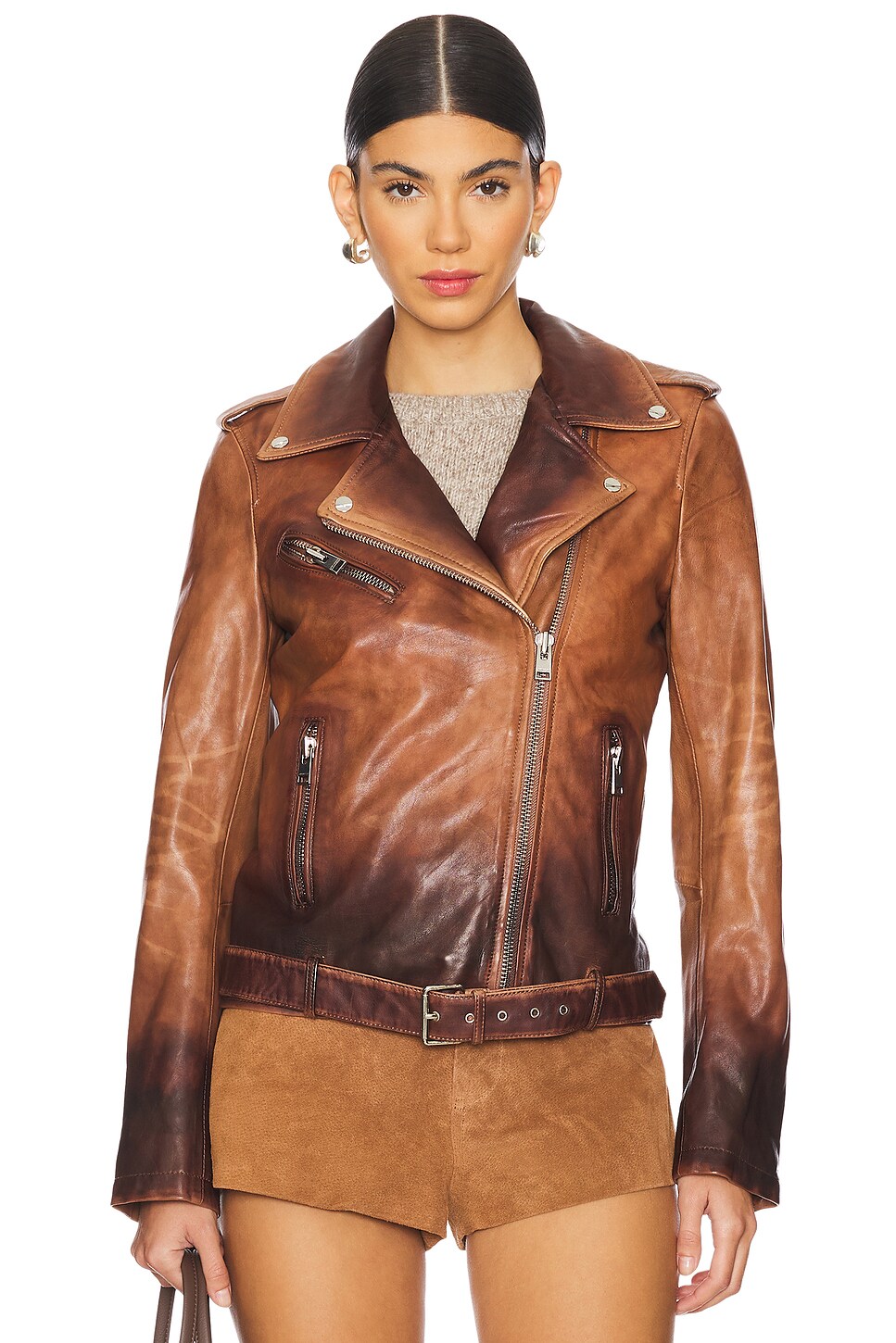 LAMARQUE Megumi Jacket in Almond Shadow | REVOLVE