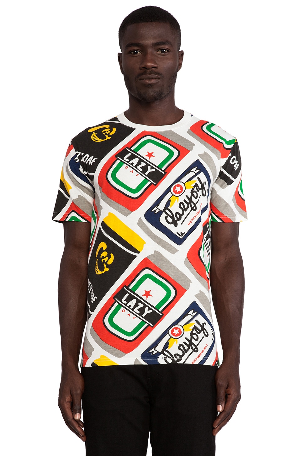 Lazy Oaf Beer Can Tee in White | REVOLVE