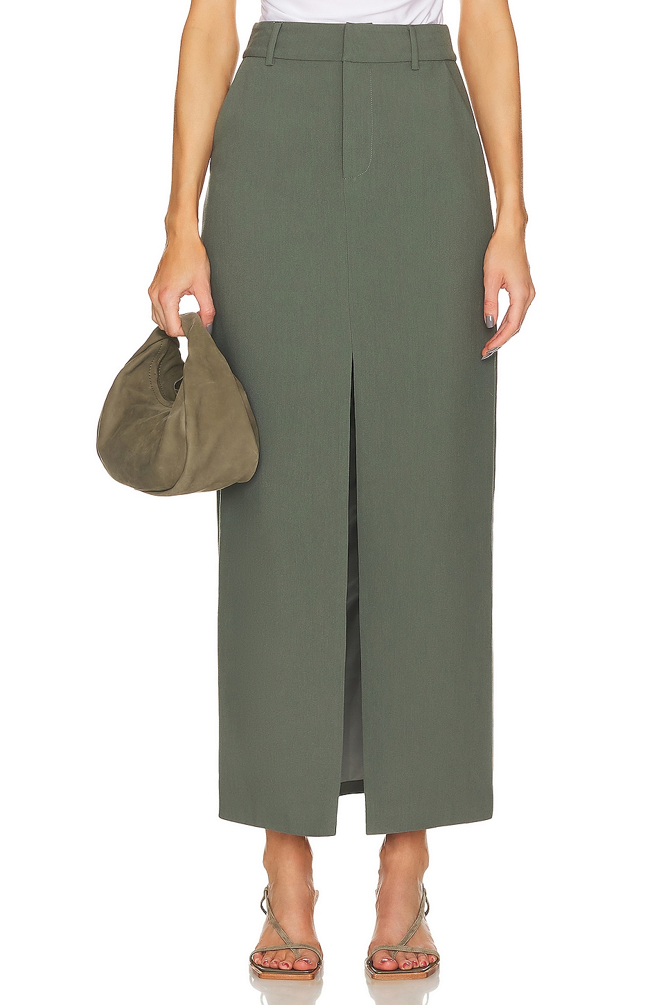 LBLC The Label Tess Skirt in Jade | REVOLVE
