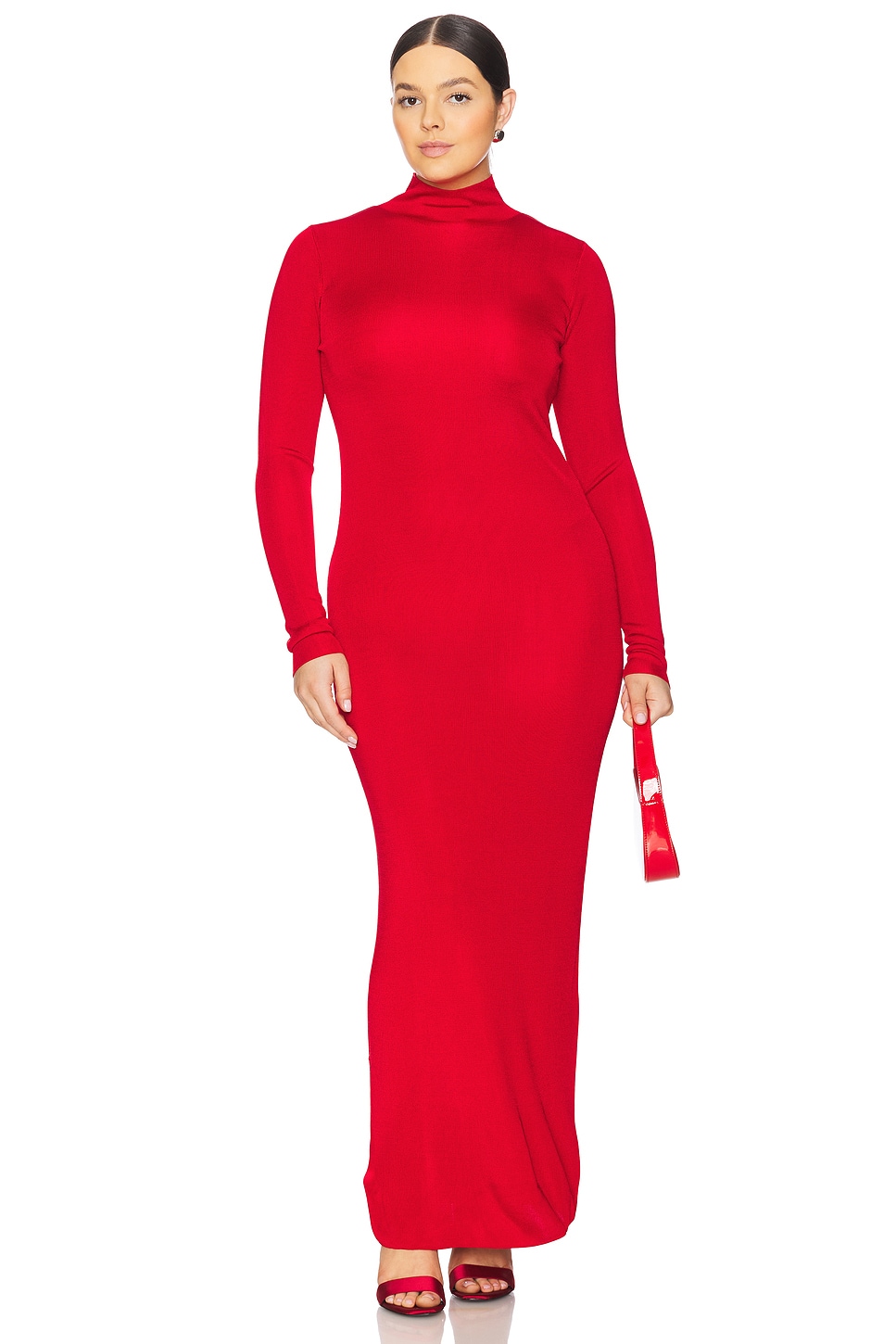 L'Academie Syndi Maxi Knit Dress in Red | REVOLVE