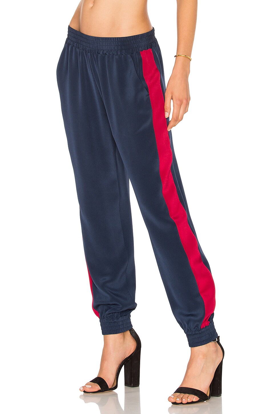 L'Academie x REVOLVE The Silk Trouser in Navy | REVOLVE