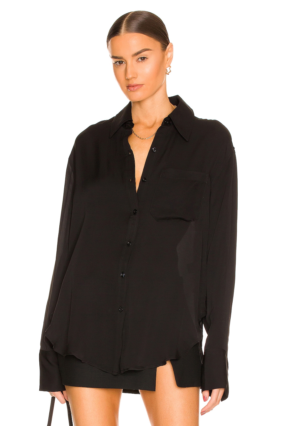 L'Academie Lenae Shirt in Black | REVOLVE