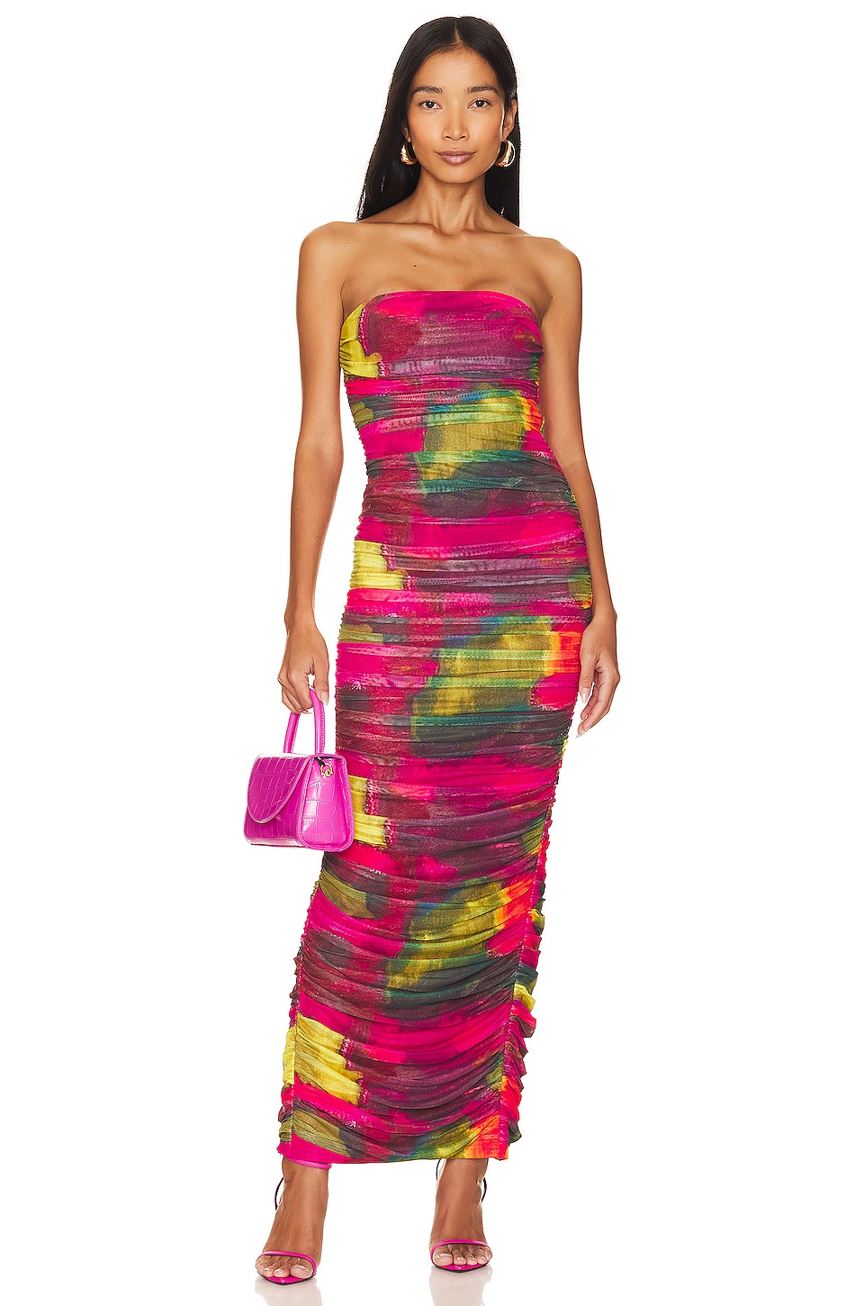 Line & Dot Miley Maxi Dress in Pink Multi | REVOLVE