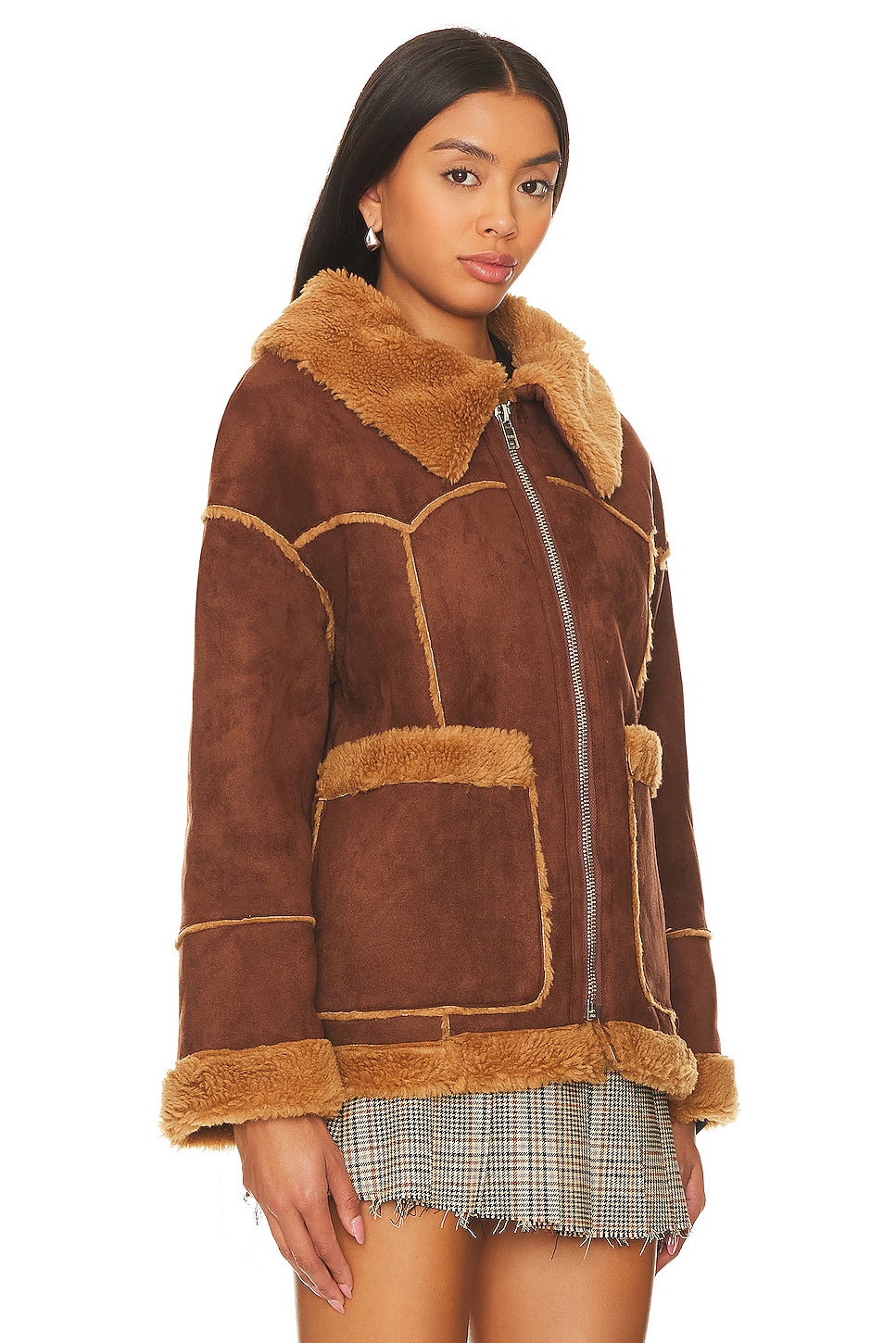 Line & Dot Jackson Coat in Walnut | REVOLVE