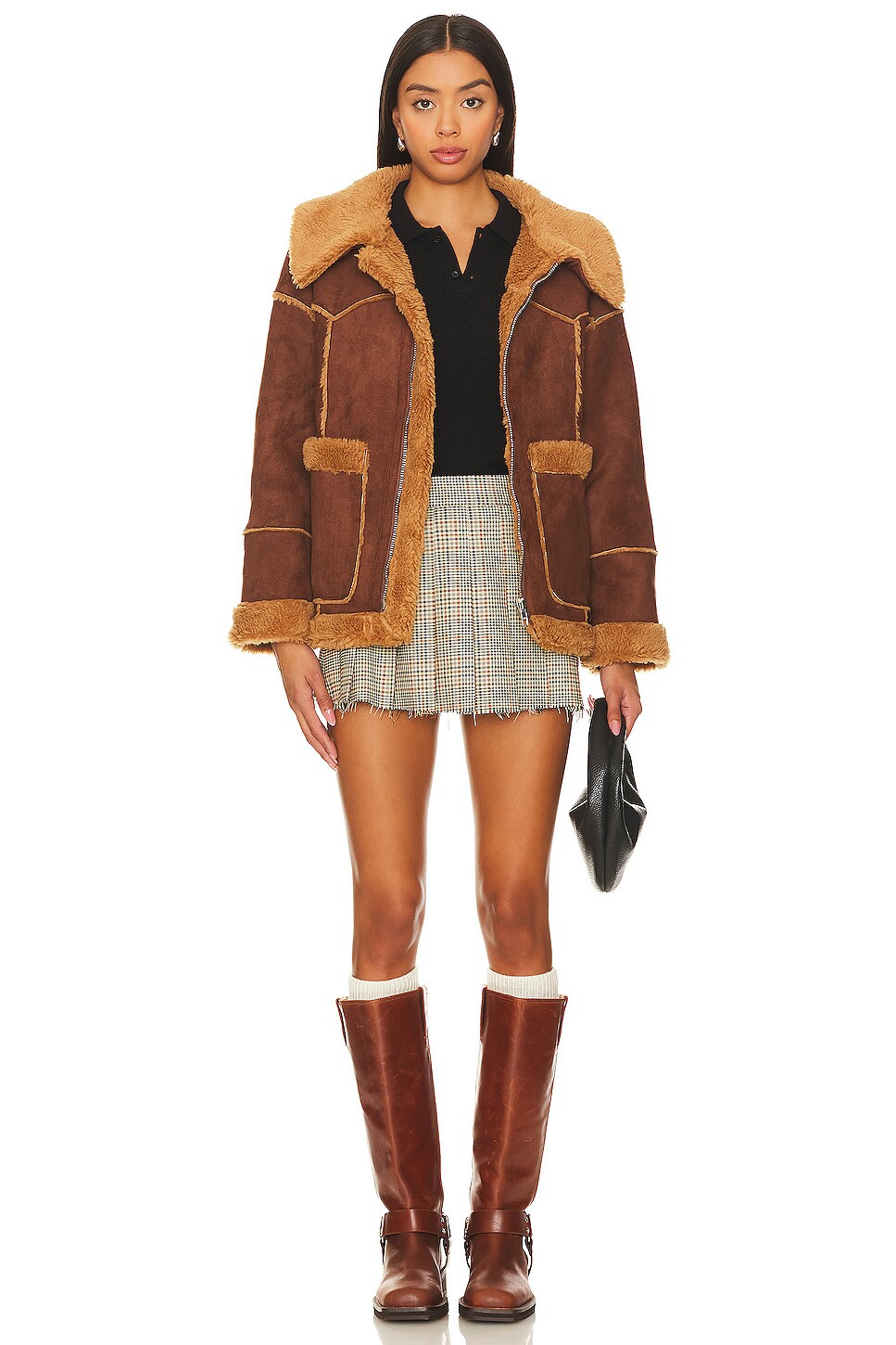 Line & Dot Jackson Coat in Walnut | REVOLVE