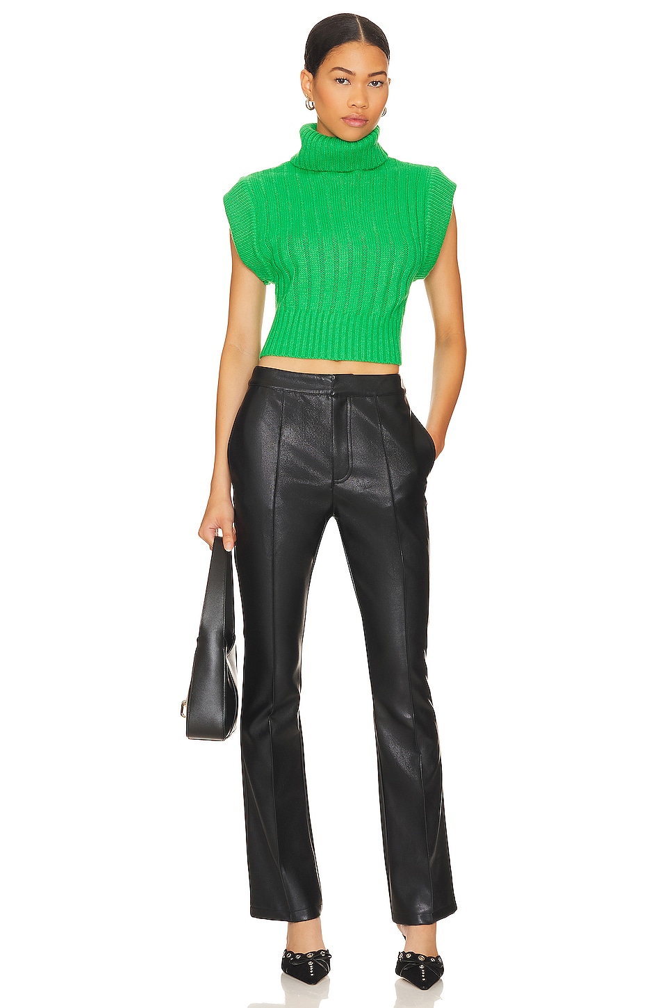 Line & Dot Reina Faux Leather Pants in Black | REVOLVE